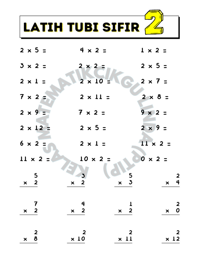 Latih Tubi Sifir 2-12 | PDF