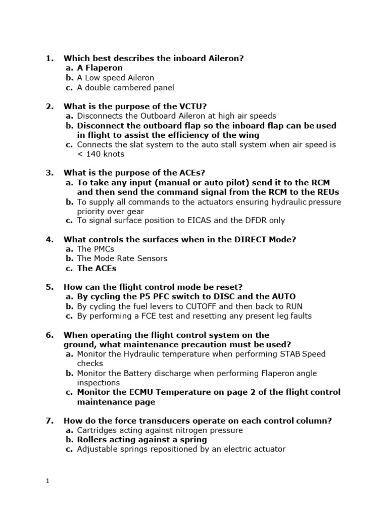 b787 Master Exam 5 Paper A | PDF | Aileron | Aviation