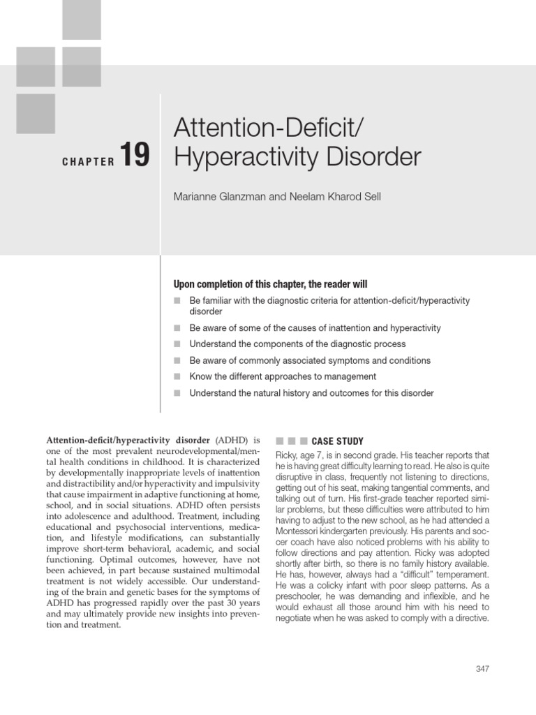 ADHD | PDF | Attention Deficit Hyperactivity Disorder | Mental Disorder