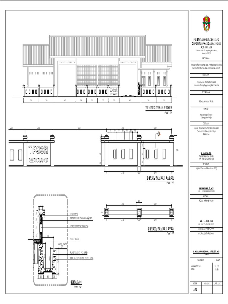 Rencana Pembangunan TPS 3R Wajo | PDF