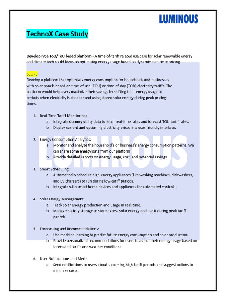66fbe6009da3d TechnoX Case Study 2024 | PDF | Energy Conservation ...