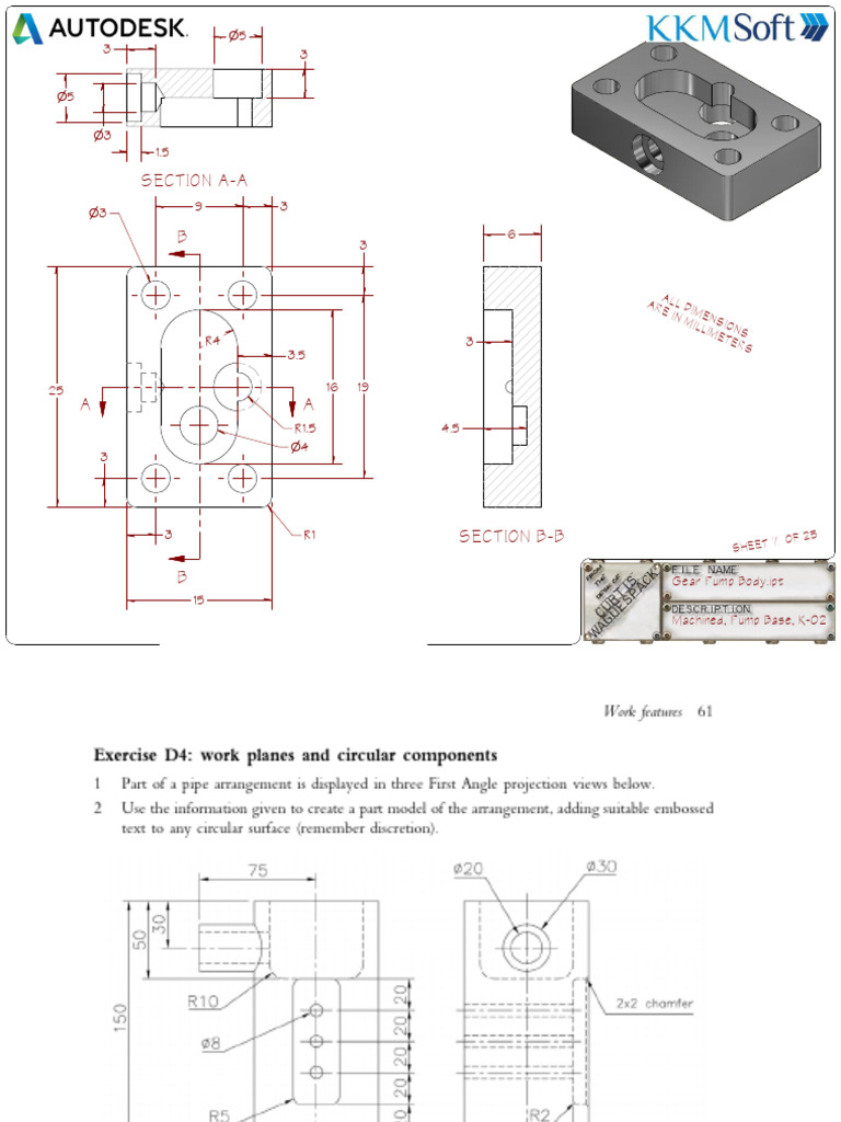 Merge - 7 - Autodesk Inventor Exercises. For Autodesk® Inventor® and Other Feature-Based ...
