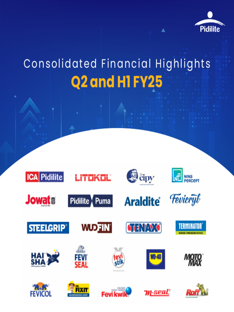 Pidilite FY25 Q2 and H1 Consolidated Financial Highlights | PDF