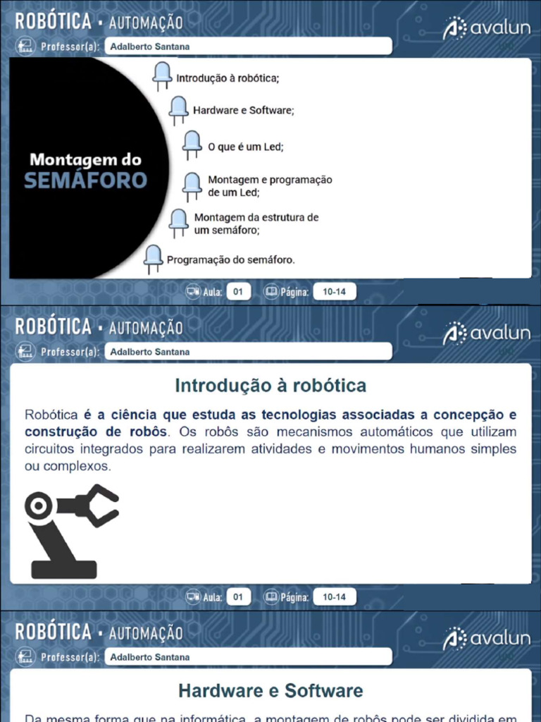 AULA 01 - Montagem Do Semaforo | PDF