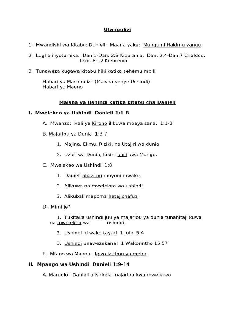 Kitabu Cha Danieli | PDF