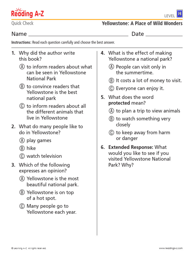 Raz cqlh39 Yellowstoneplaceofwildwonders | PDF | Yellowstone National ...