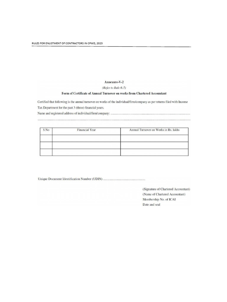 CPWD Contractor Enlistment Rules 2023 | PDF