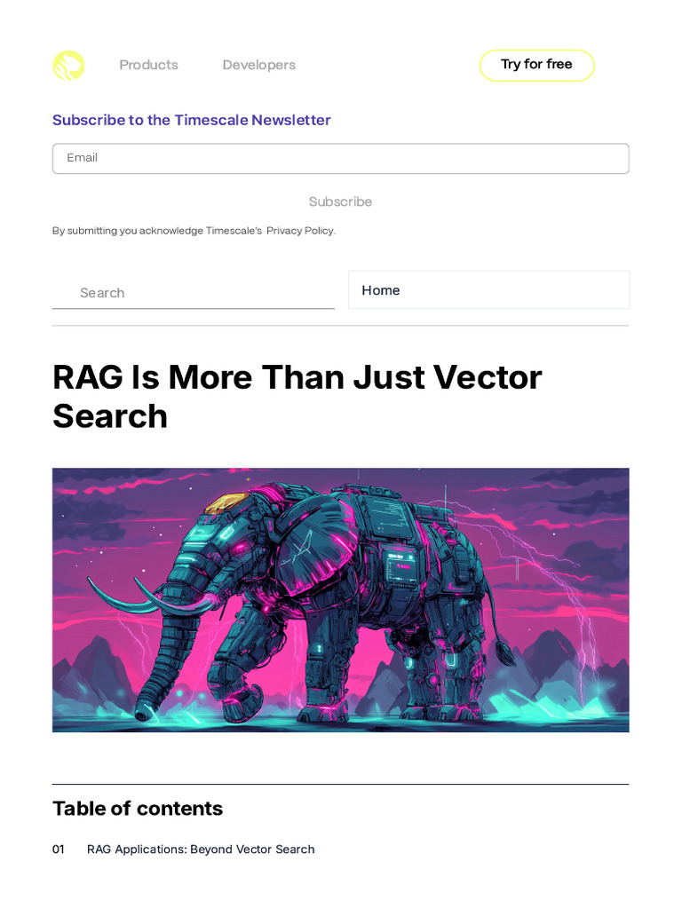 RAG Is More Than Just Vector Search | PDF | Databases | Information ...