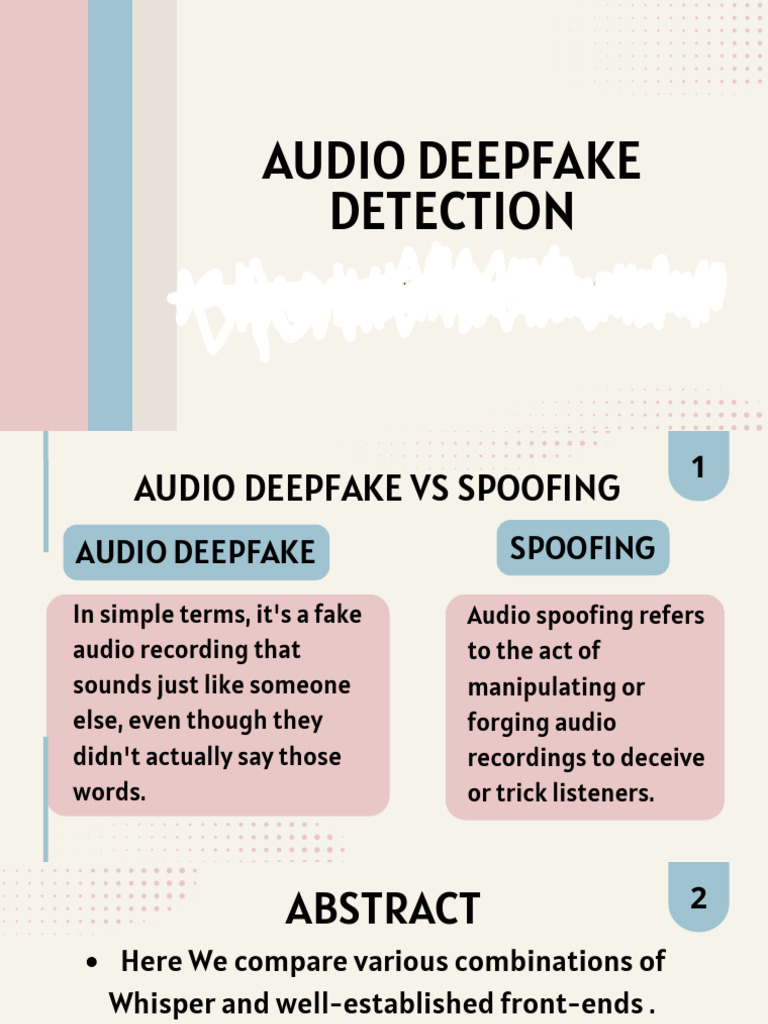 Audio Deepfake Detection | PDF