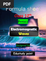 Electromagnetic Induction Emi Class 12 Physics Formula Sheet | PDF