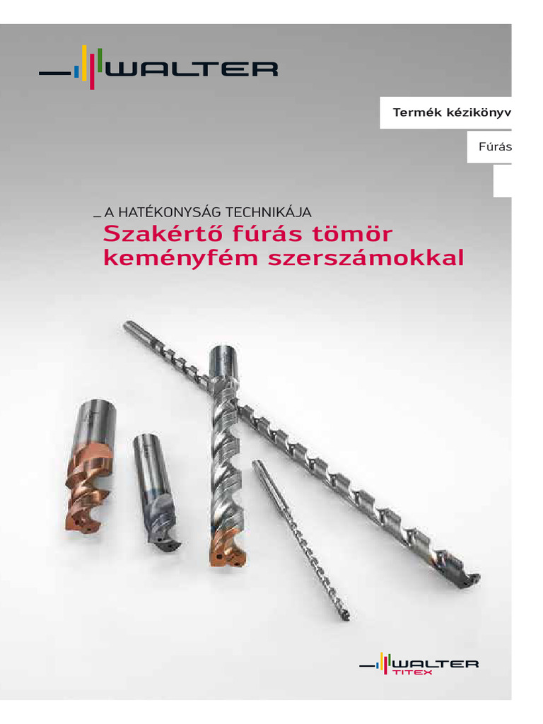 Termék Kézikönyv Walter Titex - Fúrás | PDF