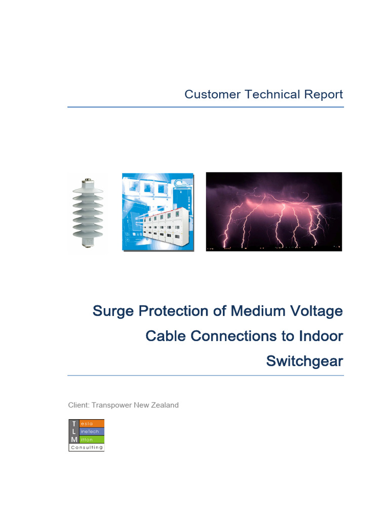 Surge Protection Technical Report | PDF | Insulator (Electricity ...