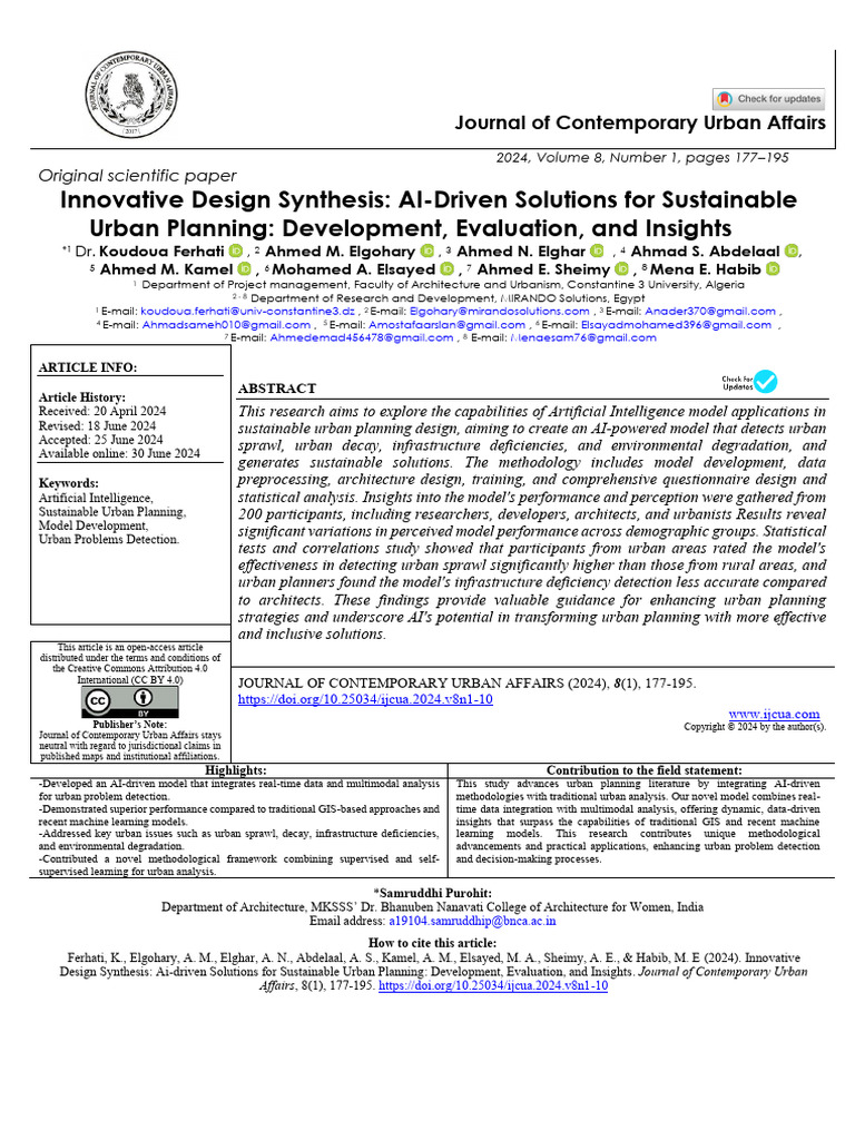 10 - Innovative AI-Driven Urban Design Solutions | PDF | Accuracy And ...