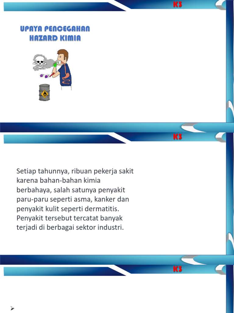 P.12 Upaya Pencegahan Hazard Kimia | PDF