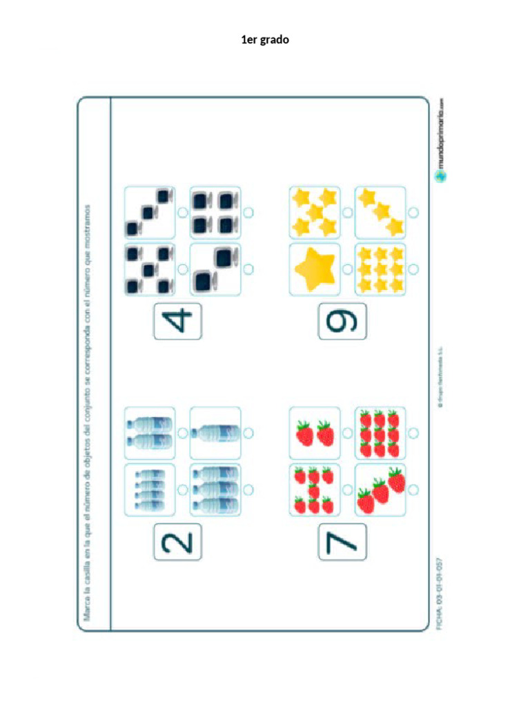Actividades de Matematicas Grado 1ro | PDF