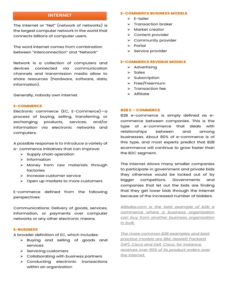 E Com Big Data Reviewer | PDF | E Commerce | Big Data