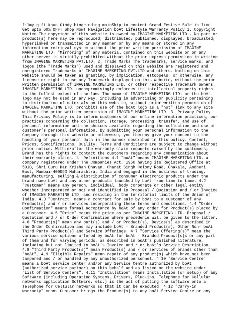 Random Sales PDF Imp Texts | PDF | Contractual Term | Trademark