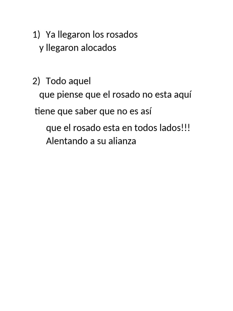 Gritos Alianza | PDF