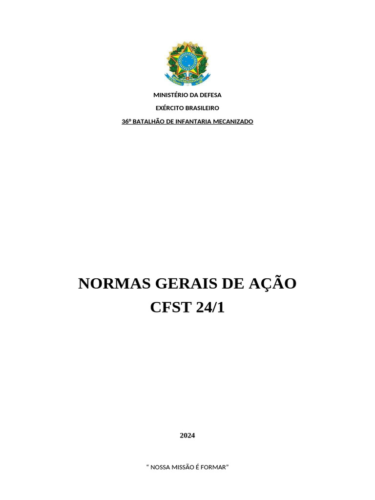 Normas do CFST 2024 para Alunos | PDF | Tempo