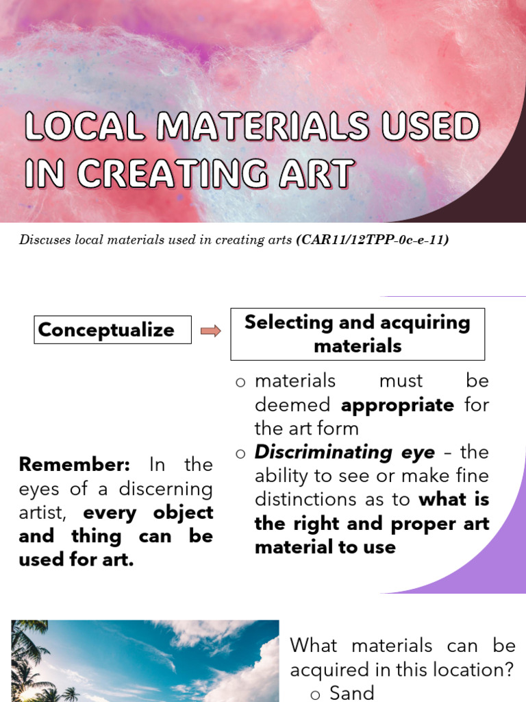 2.2 Local Art Materials | PDF | Art