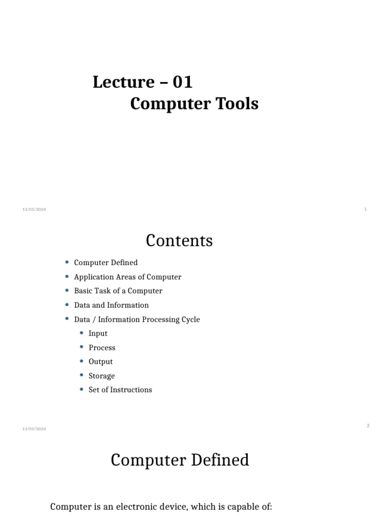 Lec 1 (Introduction) | PDF | Input/Output | Computer Data Storage