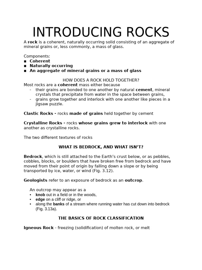 Introducing Rocks Soft | PDF | Rock (Geology) | Geology