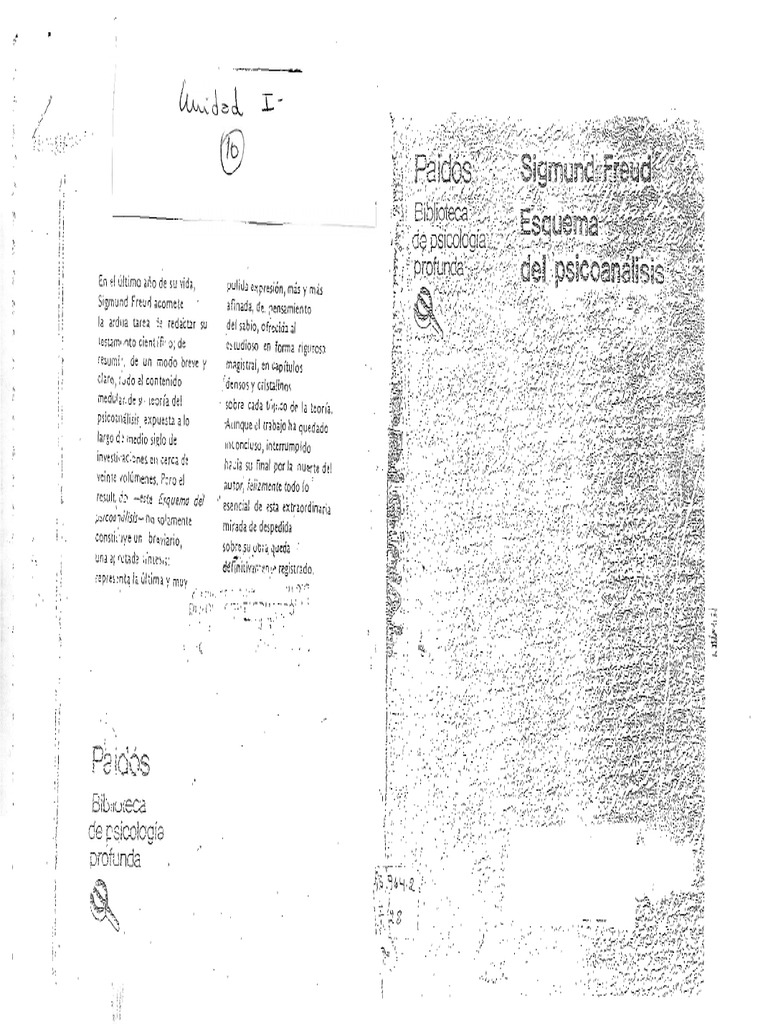 5 - Freud - Sigmund-Esquema - Del - Psicoanalis | PDF