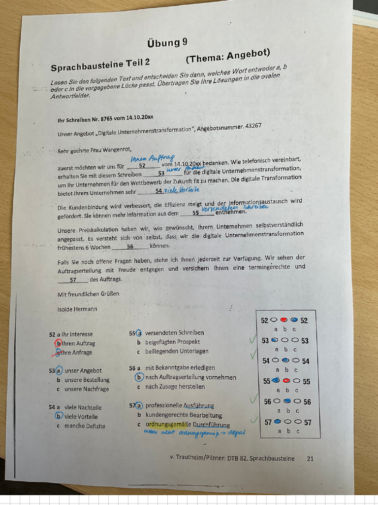 Sprachbausteine 1 | PDF
