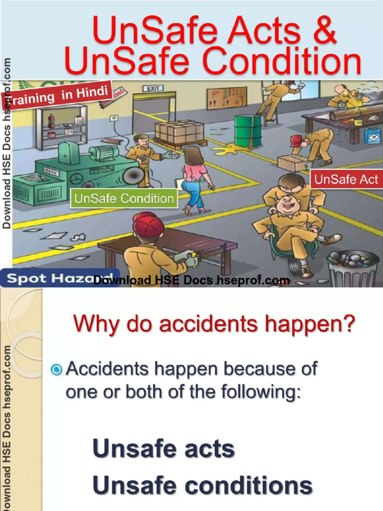 Unsafe Act and Condition | PDF | Technology & Engineering