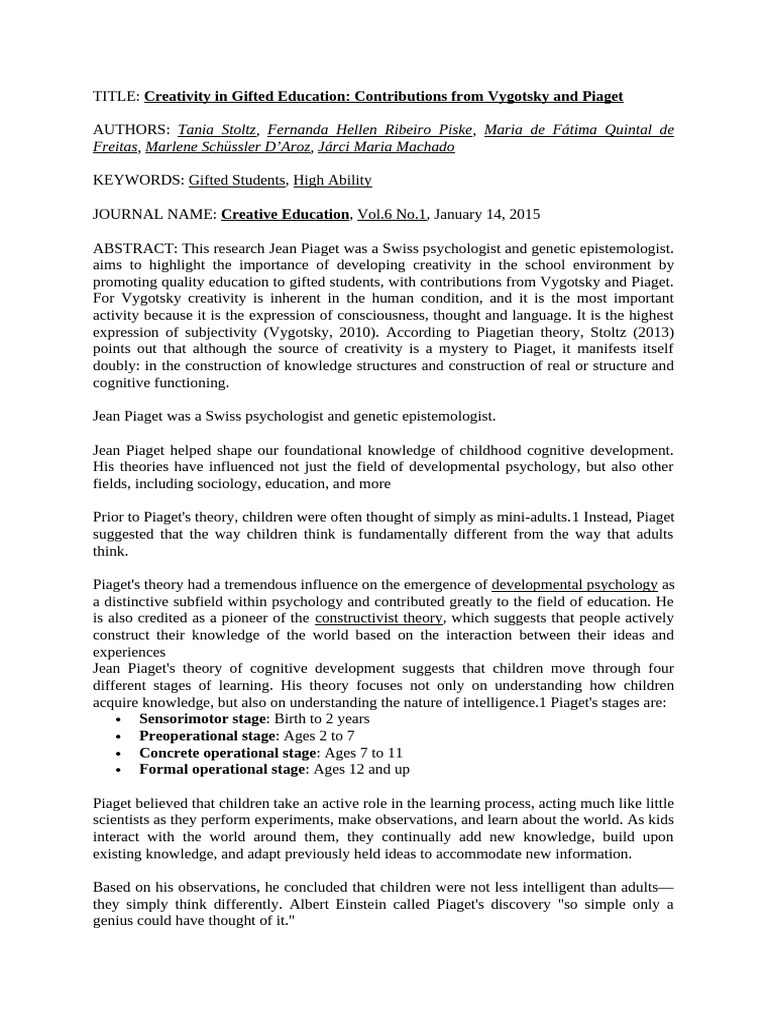 Mr. Diggs Assignment-1 | PDF | Cognitive Development | Behavioural Sciences