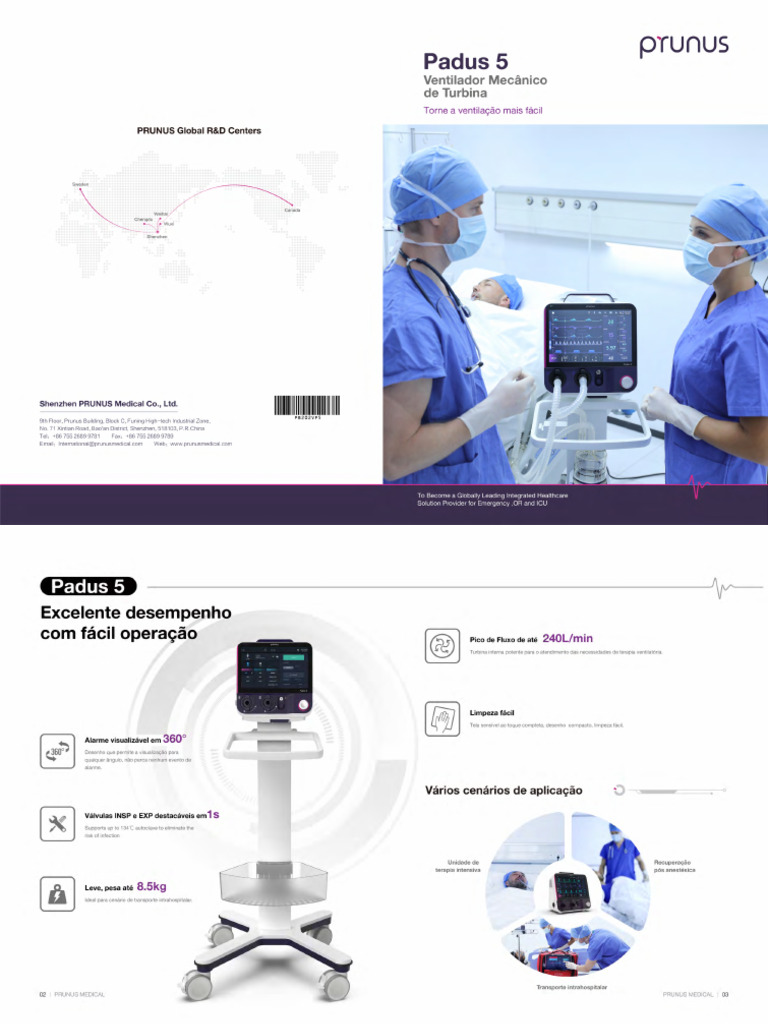 Ventilador Pulmonar Padus 5 | PDF