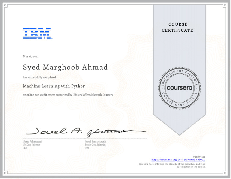 IBM Machine Learning With Python | PDF IBM Machine Learning With Python | PDF
