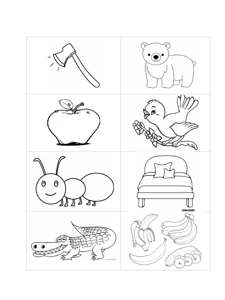 Letter A & B Flashcard | PDF