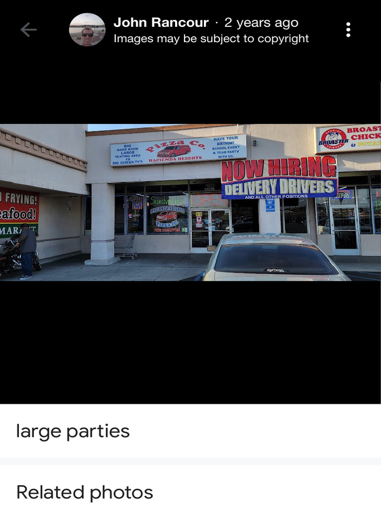 Does Texas Pizza Company Located at California - Google Search | PDF