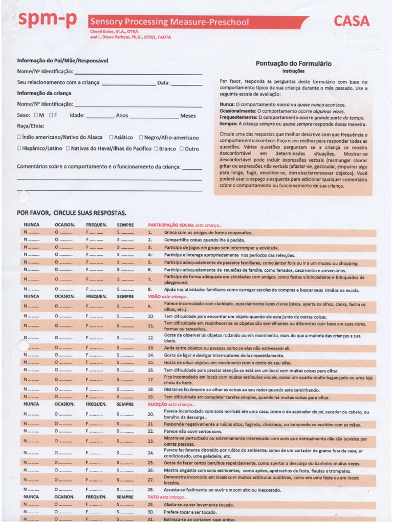 SPM P 2 A 5 Anos | PDF