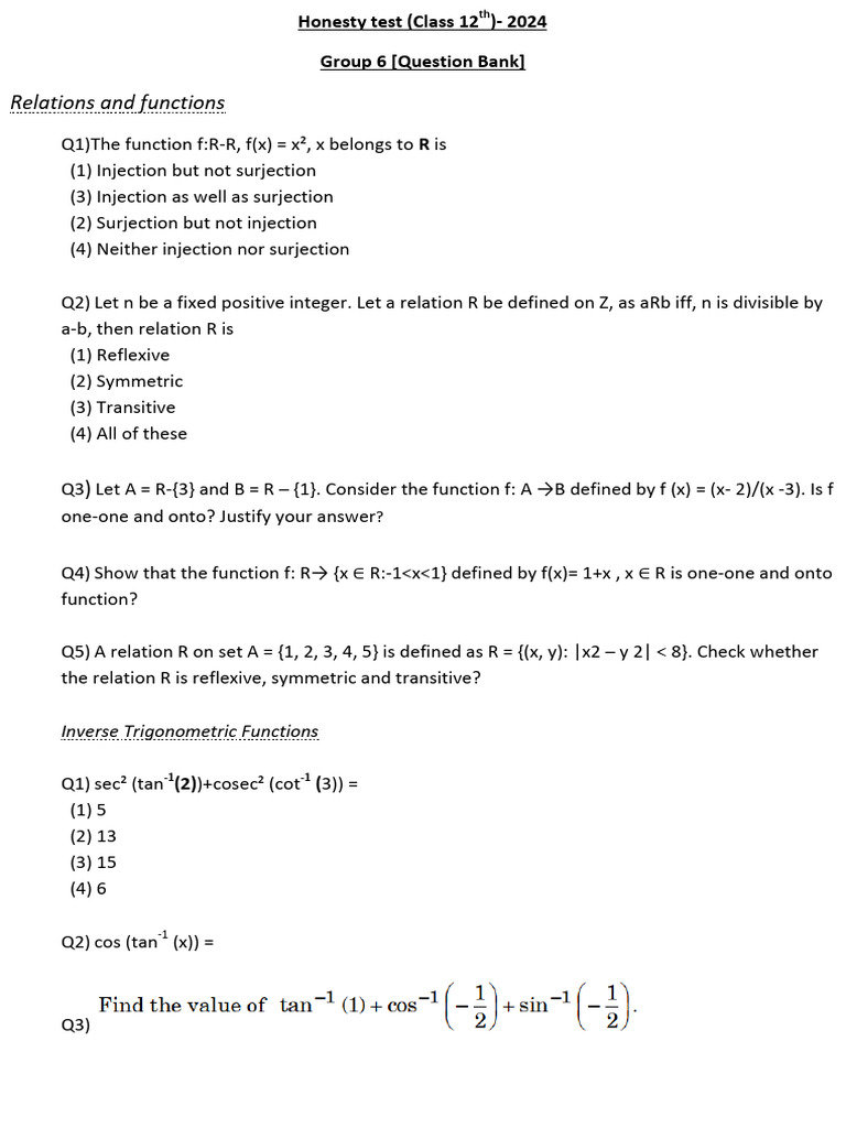 Group 6 Honesty Test (Maths) | PDF | Teaching Methods & Materials ...