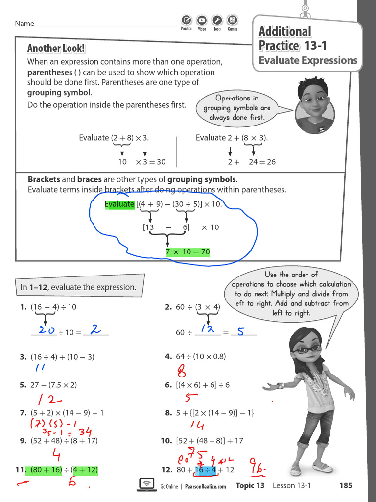 Envision G5 13 01 AP | PDF | Bracket | Algebra