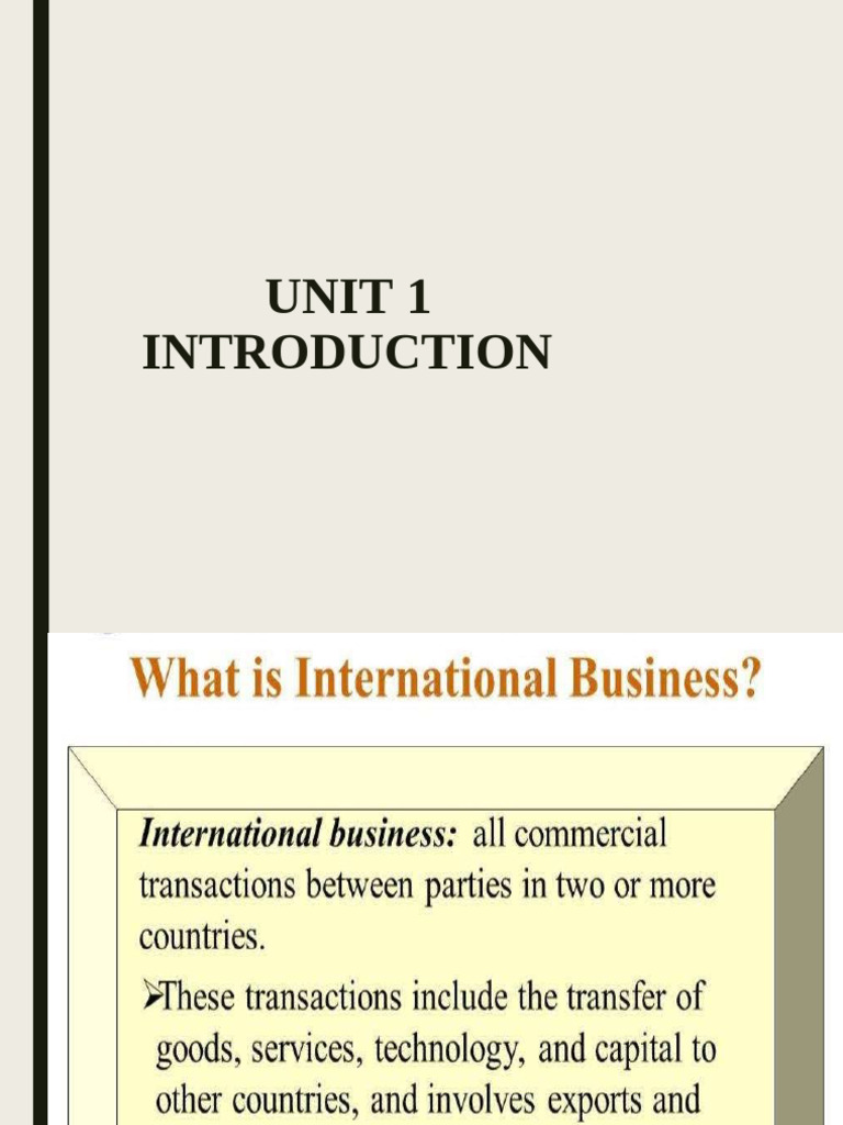 Unit 1 Introduction | PDF