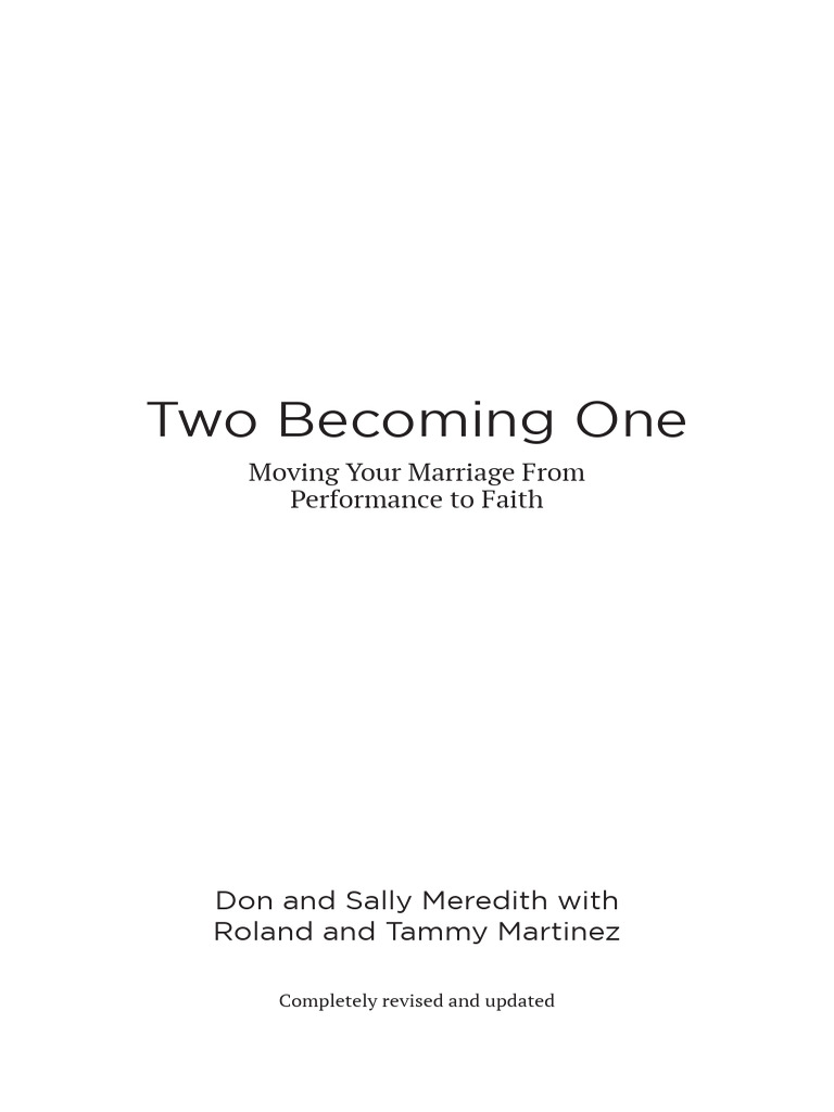 Two Becoming One Trade Book 2017 - Chapter 1 Sample | PDF | Marriage ...
