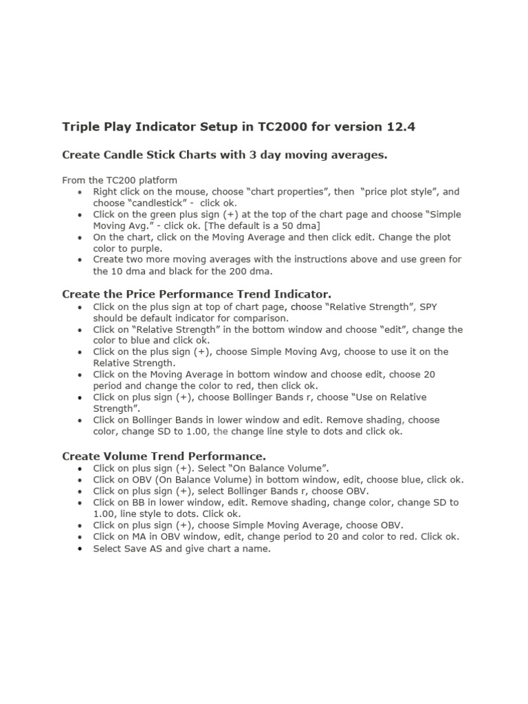 Triple Play Indicator Setup Guide | PDF | Business | Computers