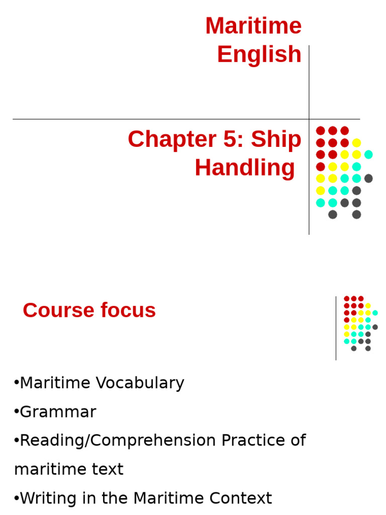 Maritime English: Ship Handling Guide | PDF | Sea Captain | Ships