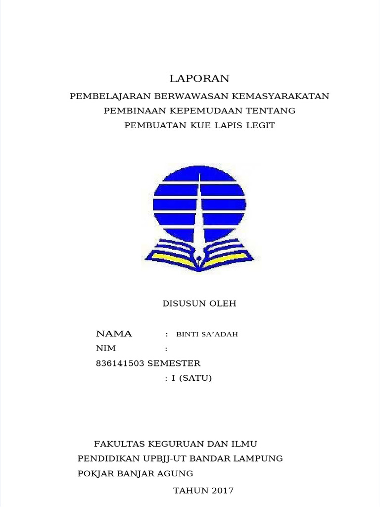 PDF Contoh Laporan PBK Ut | PDF | Karier & Perkembangan | Kajian Bahasa Asing
