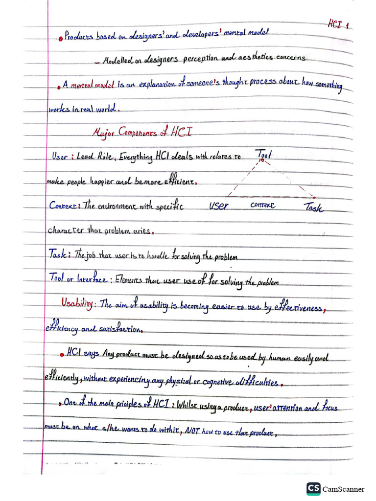 Human-Computer Interaction Notes | PDF