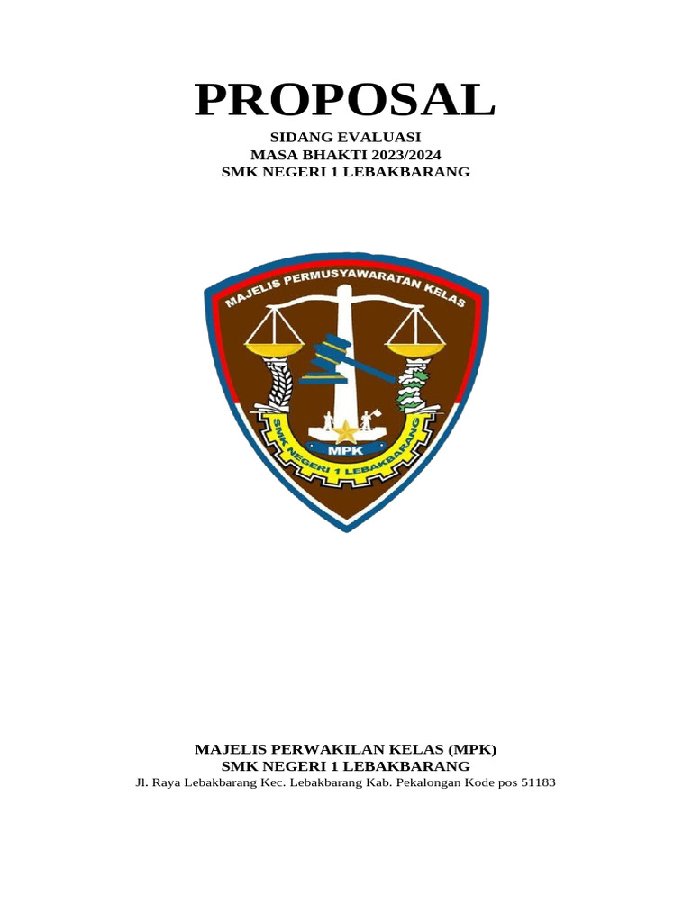 Proposal Sidang Evaluasi 2024 | PDF