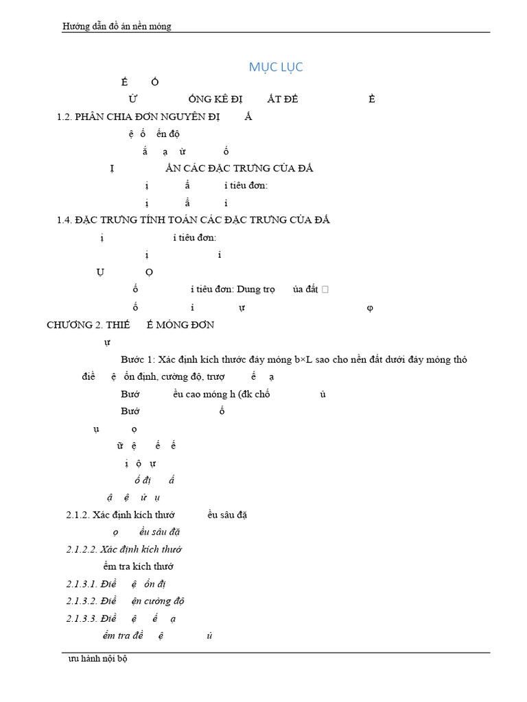 Huong Dan Do An Nen Mong | PDF