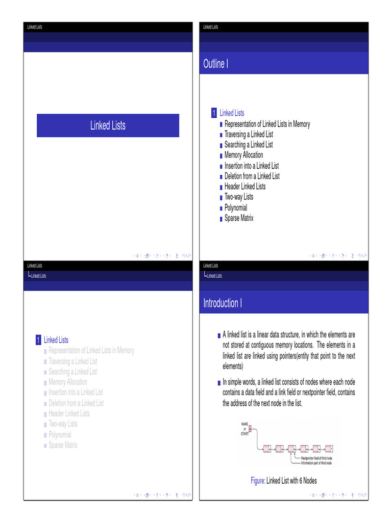 Handout Linked Lists | PDF | Pointer (Computer Programming) | Data Management