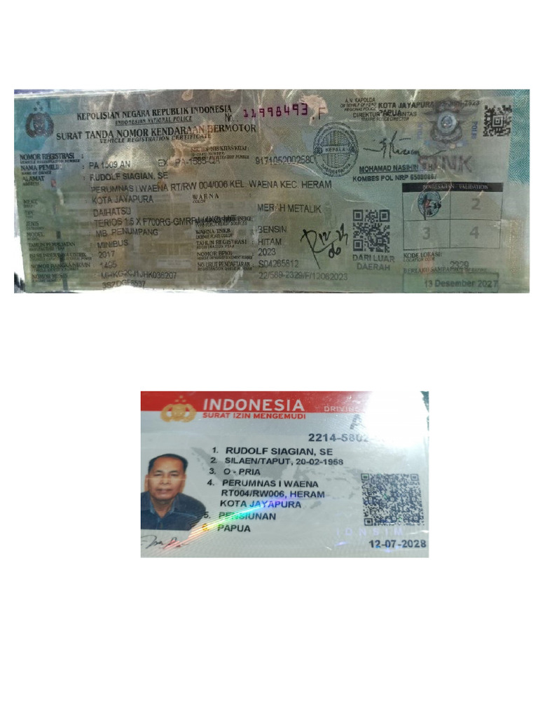 Sim STNK JPR (Nuy) | PDF