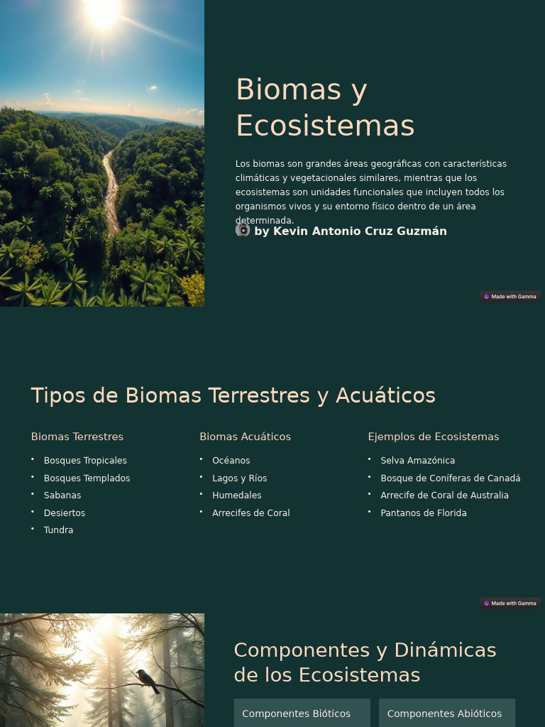 Biomas y Ecosistemas | PDF | Ciencia y matemáticas
