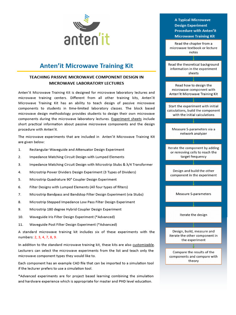 Microwave Training Kit v2 | PDF | Computational Electromagnetics ...