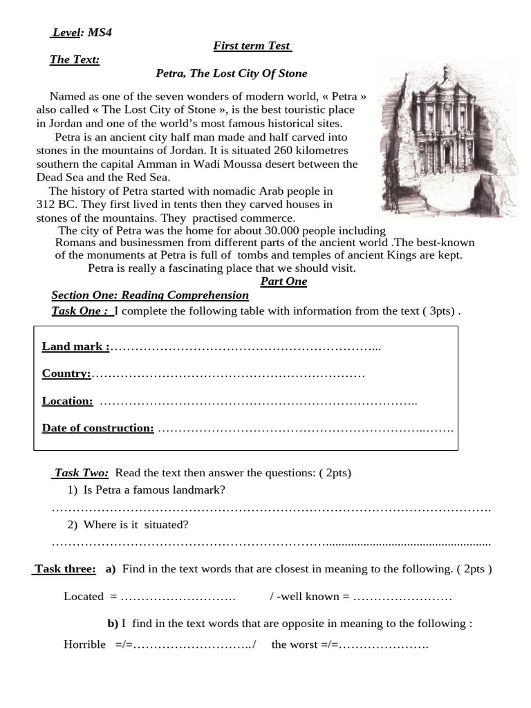 First Term Test 4ms Pdf